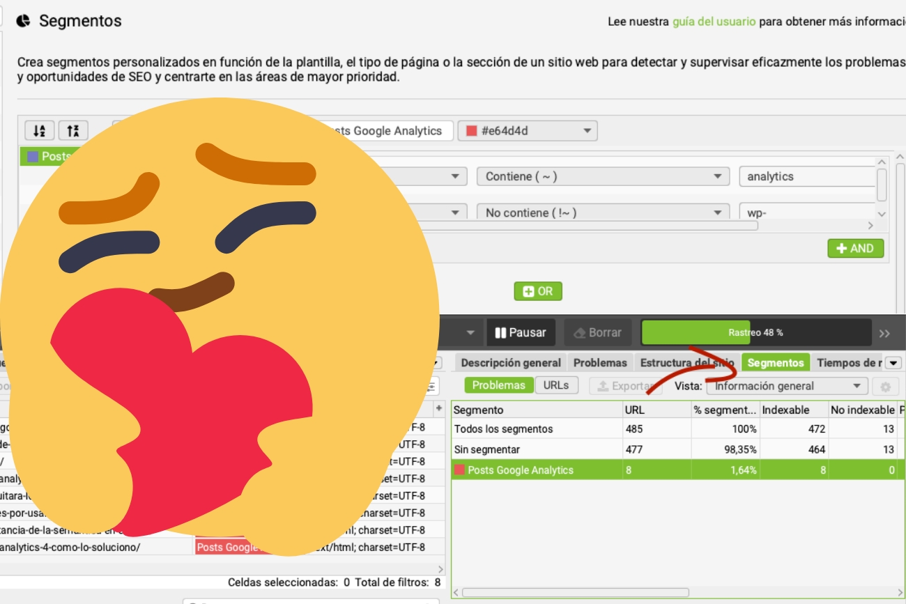 Screaming Frog presenta los segmentos en su última versión - Marketing4all